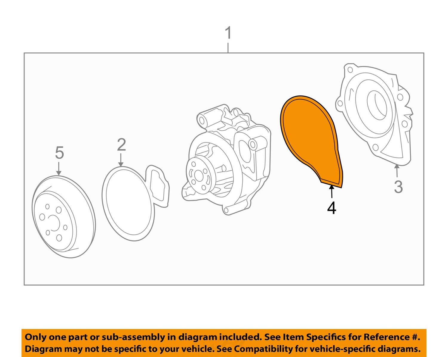 GM OEM 05-17 Aura Cooling Water Pump-Cover Gasket 24446365 | eBay