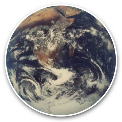 2 x Vinyl Stickers 7.5cm - Apollo 17 1972 Earth from Space #44112 | eBay