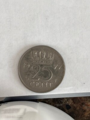1977 NETHERLANDS 25 CENT COIN one owner since 1977 3g | eBay