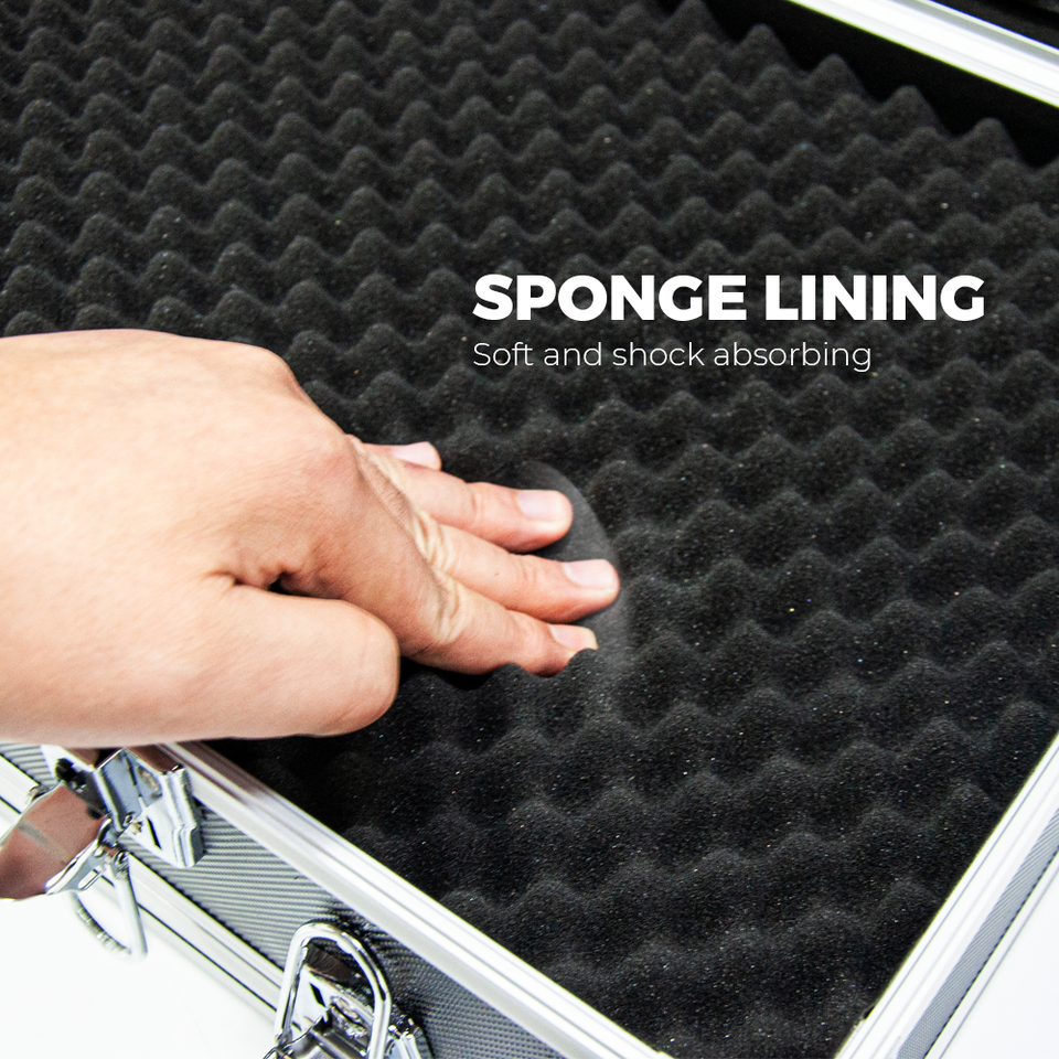 2 in 1 Hard Gun Case Aluminium Double Sided Hunting Safes Rifle Shot ...