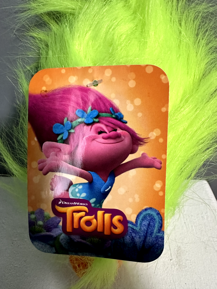 New Trolls Plush Fuzzbert Green Dreamworks Toy Factory Stuffed Animal ...