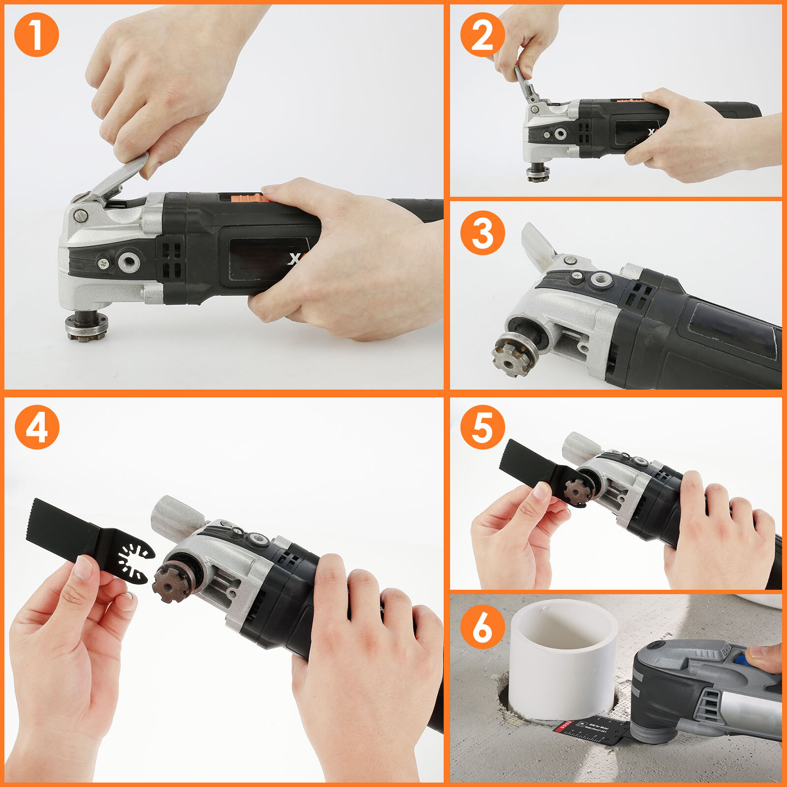 4Pcs Titanium Bi-Metal Oscillating Saw Blade Multipurpose Arc Edge ...