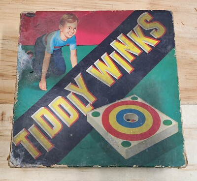 Tiddly winks vintage board game original box Whitman kids toy | eBay