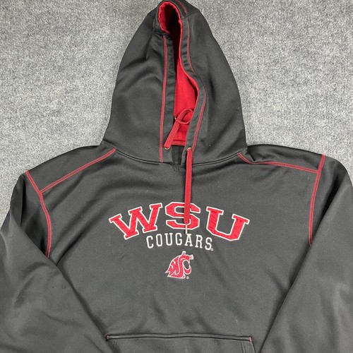 WSU Cougars Men's Hoodie 2XL Black Red Pullover Logo Team Lightweight ...