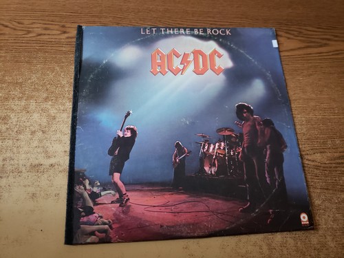 1970s MINT-EXC LP; & VG ALBUM COVER AC/DC – Let There Be Rock 36151 ...