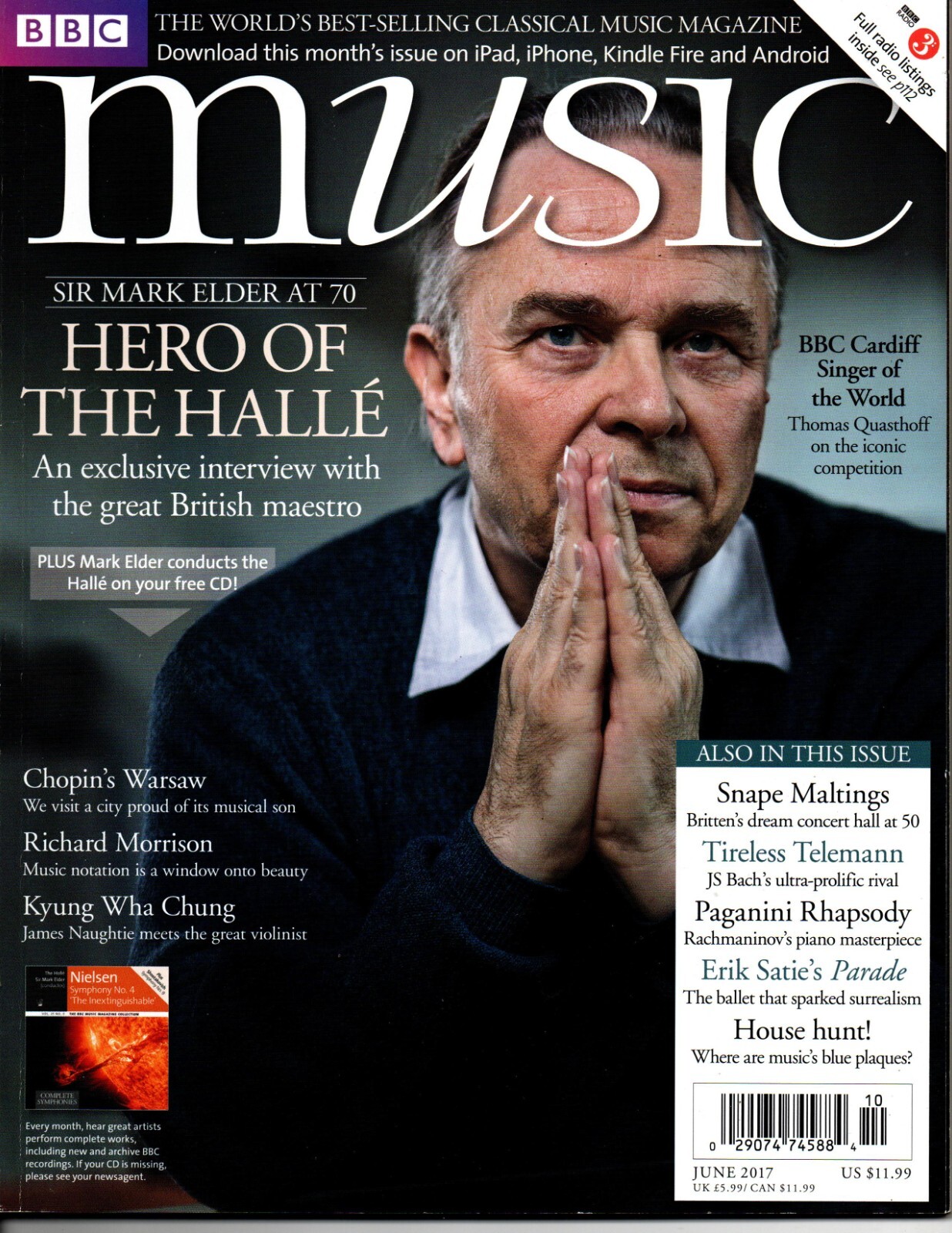 BBC Music Magazine June 2017 Sir Mark Elder at 70 Hero of the Halle | eBay