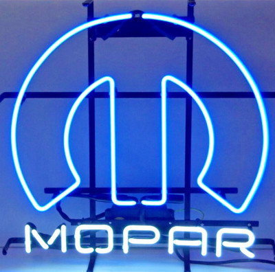 Mopar Omega M Blue Neon Sign | eBay