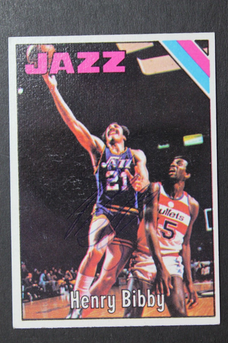 Henry Bibby Utah jazz UCLA Autographed 1975 Topps #146 Signed ...
