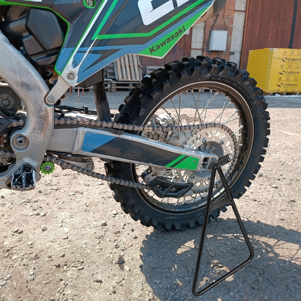 Universal Dirt Bike Triangle Side Stand Honda Kawasaki Suzuki Yamaha ...