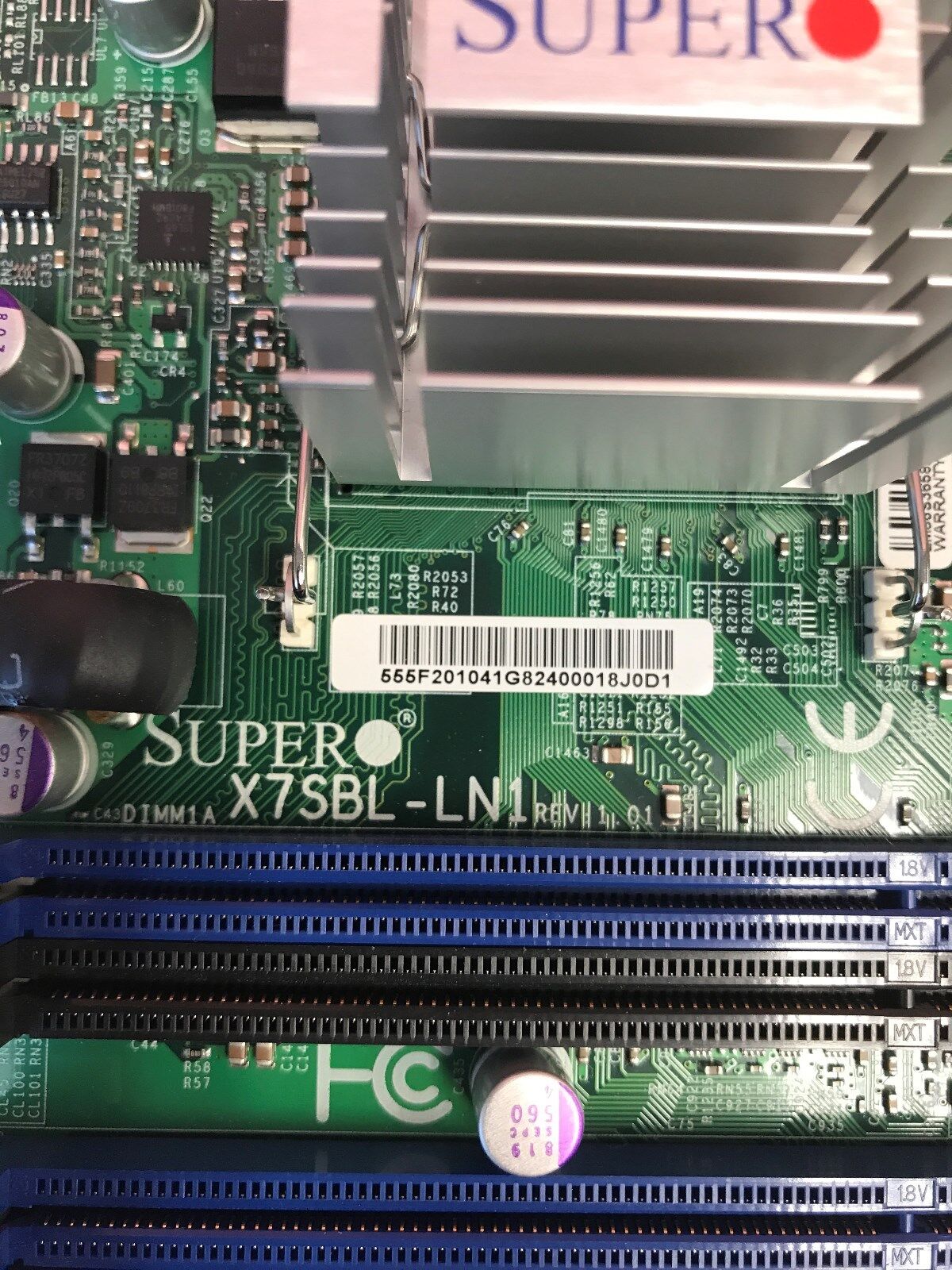 Supermicro X7SBL-LN1 w/ Intel 3200/ICH9R LGA775 Socket, DDR2 micro ATX ...