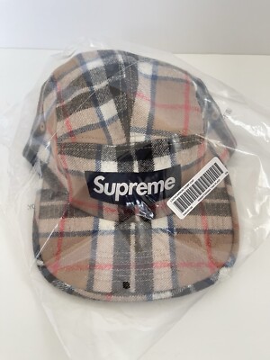 Supreme Lochcarron Camp Cap Tan Plaid | eBay