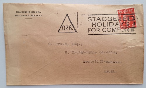 GB Triangular die postmark 026 - Southend-on-Sea - 1946 | eBay