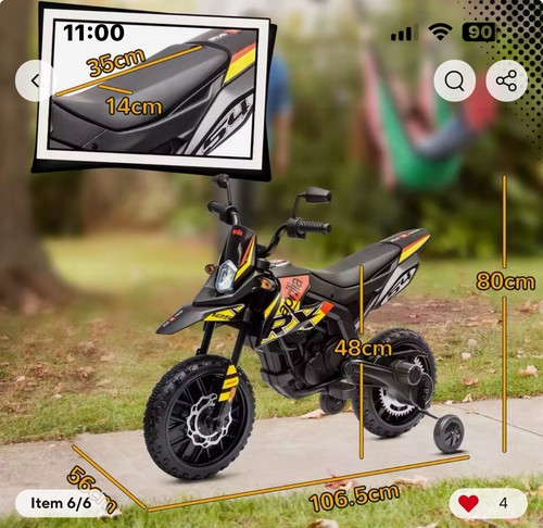 kids motorbike Certify UL 2849 Standards 12v Top Speed 3.7 Mph | eBay