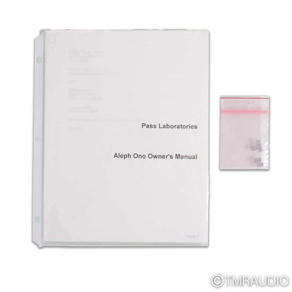 Pass Labs Aleph Ono MM / MC Phono Preamplifier | eBay