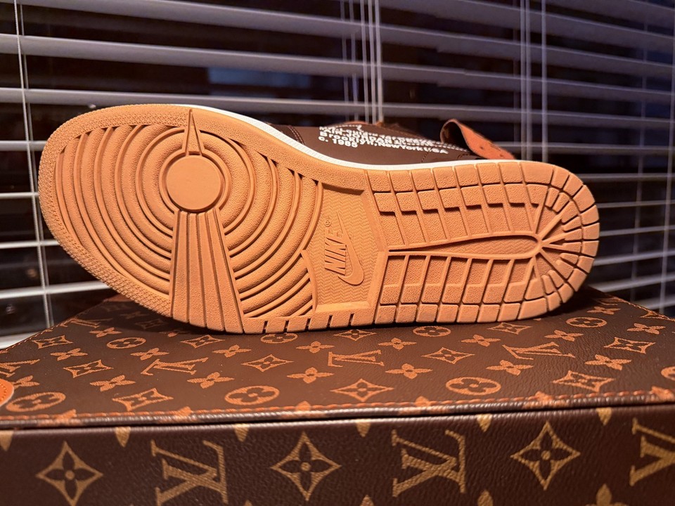 Authentic RARE SAMPLE Louis Vuitton Off-White Air Jordan 1 Sz 13 w/ LV ...
