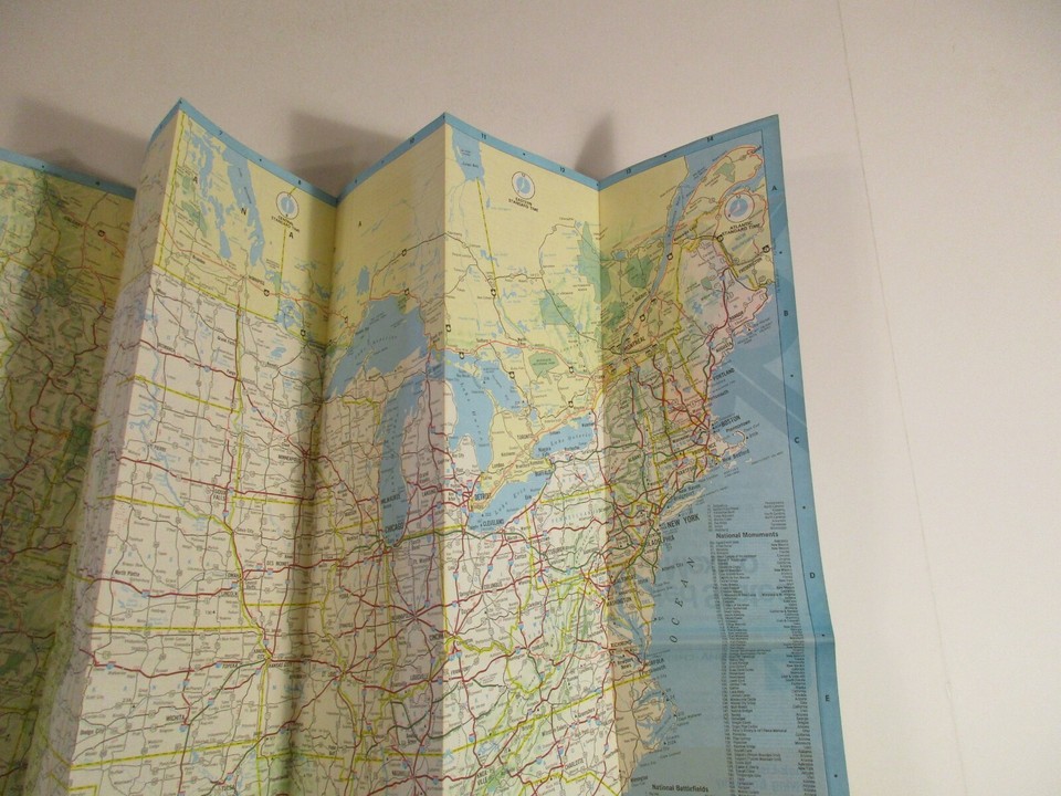 Vintage 1979 Gousha United States and Mexico Road Map~Box Q | eBay