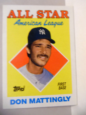 1988 TOPPS # 386 DON MATTINGLY ALL STAR BASEBALL CARD - NM/MT | eBay