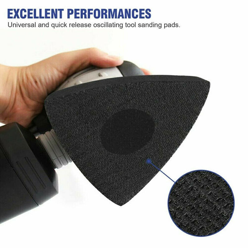 3x Triangular Sanding Pad Multi Tool Oscillating Sander Saw Blade Pad ...