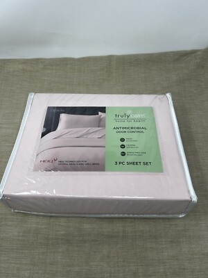 Heiq Smart Temp Truly Calm Pink 3 Piece Sheet Set Size Twin XL | eBay