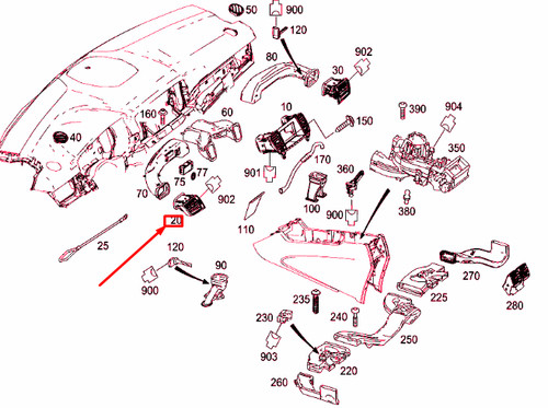 NEW MERCEDES-BENZ GLE W166 LEFT AIR NOZZLE A16683021542A17 ORIGINAL | eBay