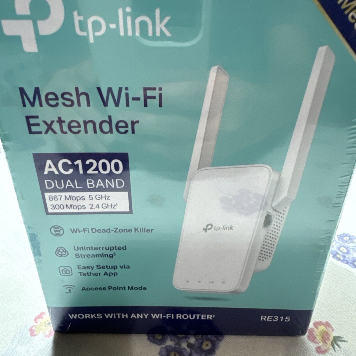 Dual-band Wi-Fi Extender TP-Link RE315 AC1200 Wi-Fi Range Extender ...