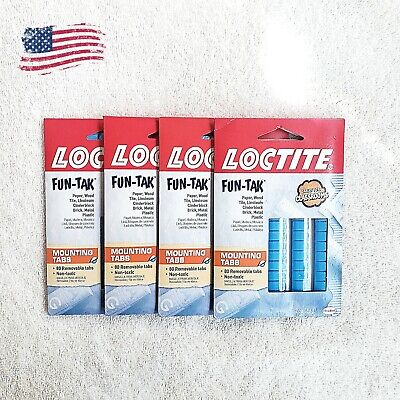 Loctite Fun-Tak Sticky Tack Mounting Tabs Holds Up To 1lb No Nails ...
