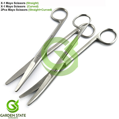 Medical Straight/Curved Bladed Mayo Suture Scissors Operating ...