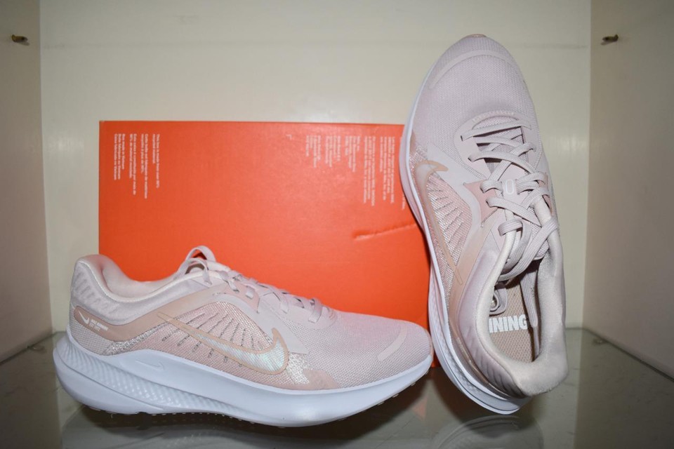Nike Women's Quest 5 Road Running Shoes DD9291 600 Pink/White Size 8.5 ...