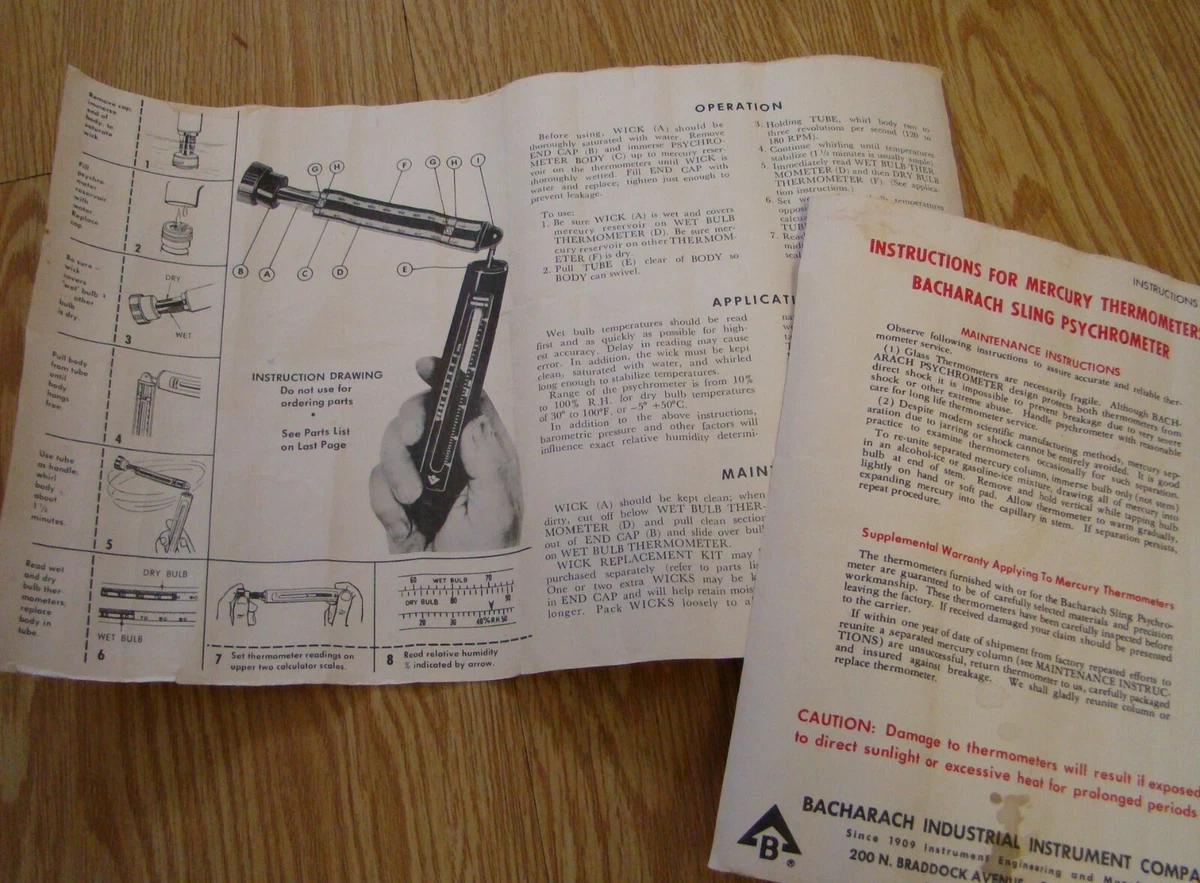 Weather Sling Psychrometer