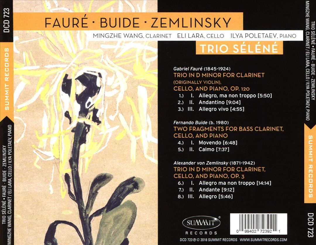 TRIO SELENE MUSIC OF FAURÉ, BUIDE, ZEMLINSKY NEW CD 99402723921| eBay