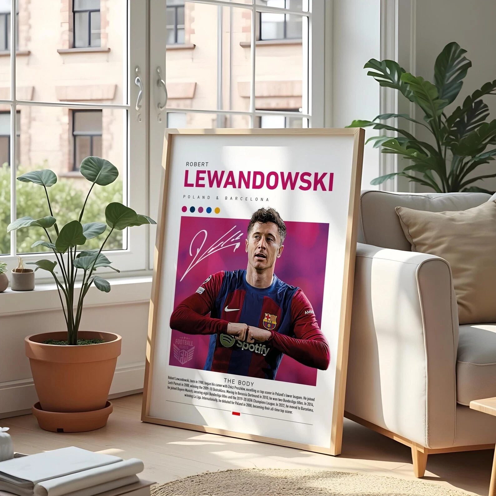 Robert Lewandowski Signed Photo Print Football Barcelona Posters | ID ...
