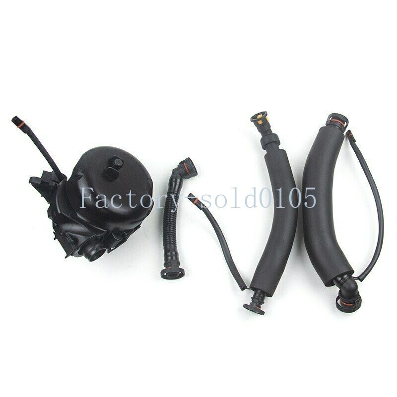4Pcs Oil Separator Crankcase Vent Valve & Hose For BMW E91 E60 E90 ...