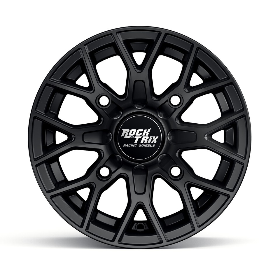 14" RockTrix RT104 14x7 ATV Wheels (4x110 74mm Bore 5+2 Offset) for IRS ...