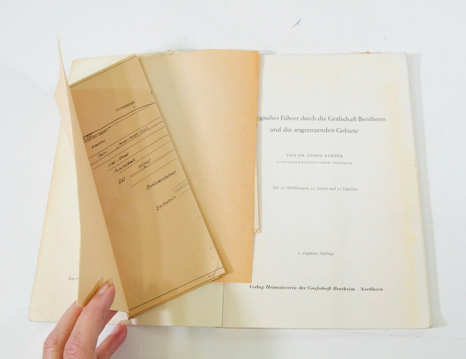 Geologischer Fuhrer Bentheim Kemper Vintage Book F318 | eBay Australia