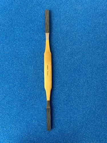 Karl Storz P-1000-6 Gold Double Ended Rasp #5, #6, 8-1/2" GERMANY ENT ...