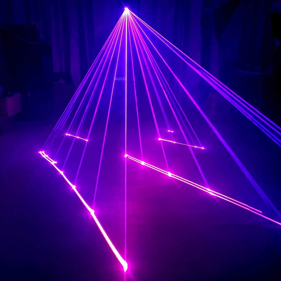 IOS Android App Edit Remote 5W RGB iLDA DMX DJ Show Stage Projector ...