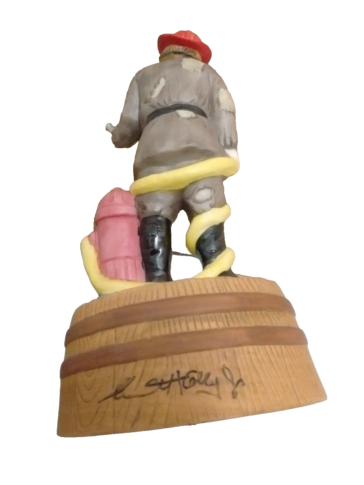 Emmett Kelly Jr. flambro fireman windup music box with certificate of ...