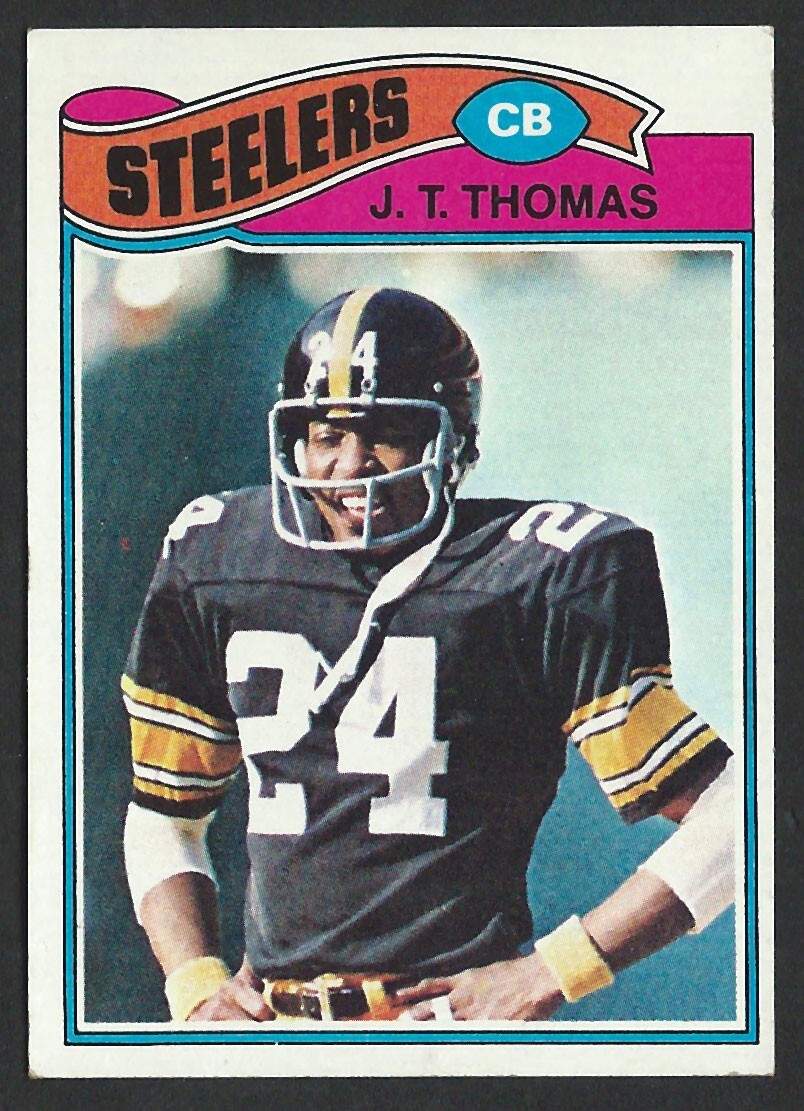 1977 Topps #501 J. T. THOMAS Pittsburgh Steelers CREASE FREE - 02 | eBay