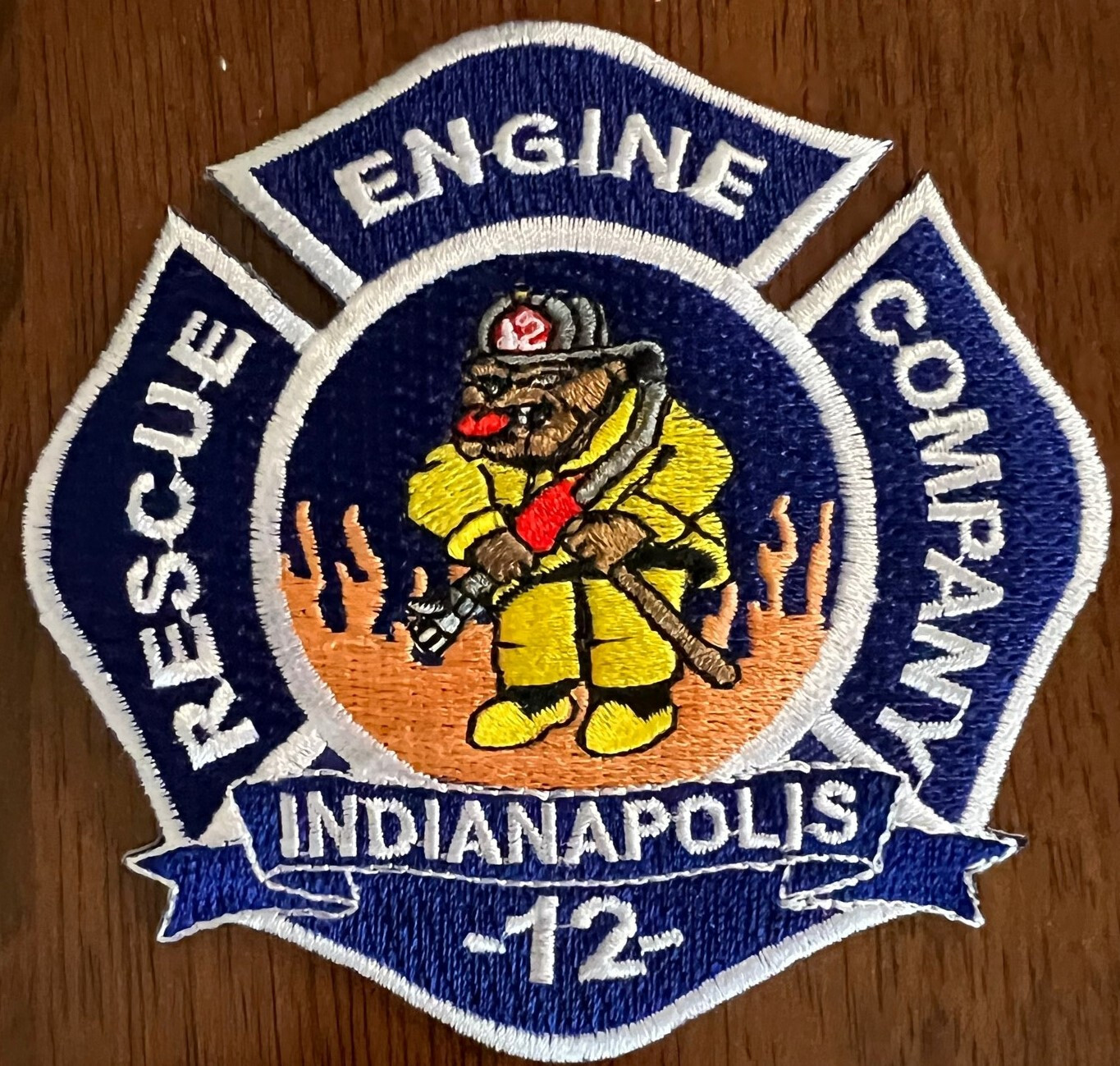 RARE INDIANAPOLIS FIRE DEPT STATION 12 PATCH RESCUE ENGINE COMPANY ...