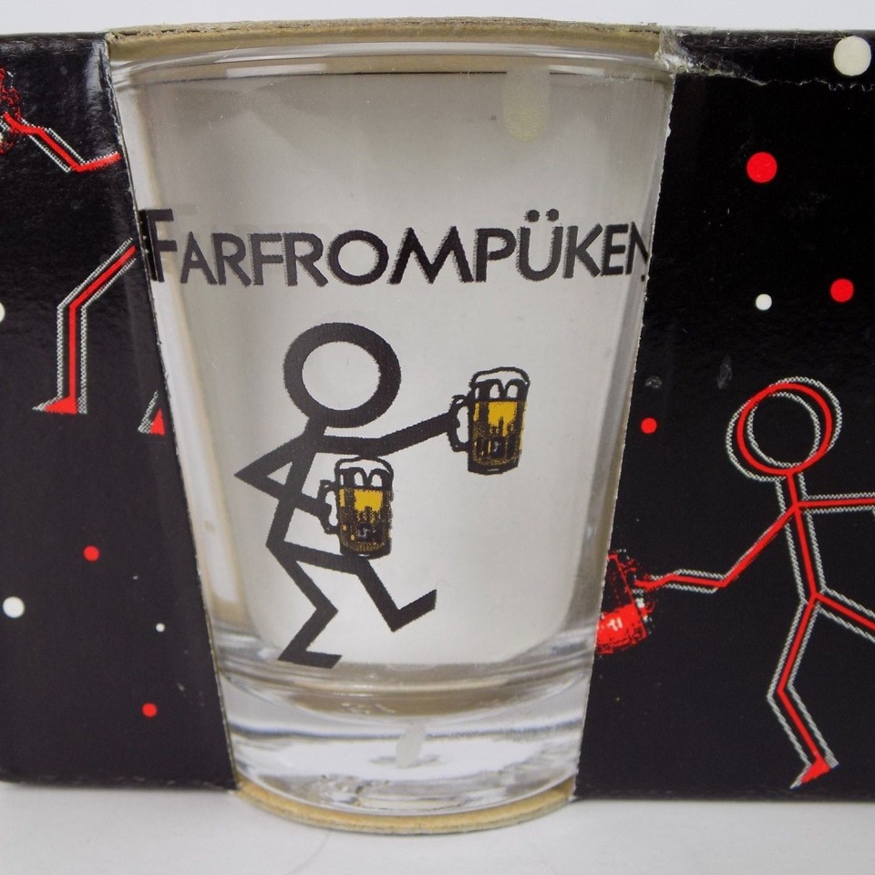 FARFROMSHOTS Shot Glass Set Original Gag Gift Bachelor Party Poop Sober ...