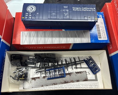 HO Scale OC&E E&C Shops 50’ High Cube Boxcar Kits Brand New All Diff ...