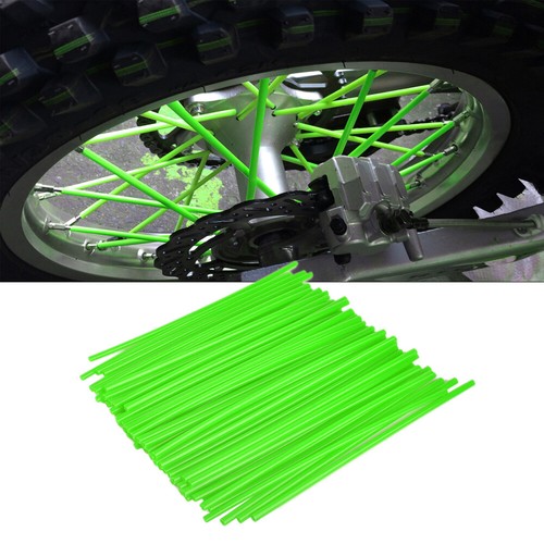 72PCS Motorcycle Dirt Bike Spoke Skins Cover Wraps Wheel Rim Guard ...