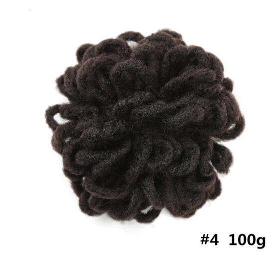 Afro Puff Dreadlocks Chignon Drawstring Ponytail Short Clip In Hair ...