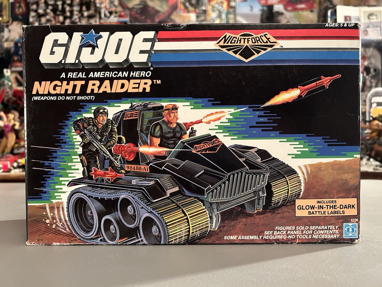 GI JOE NIGHTFORCE NIGHT RAIDER 100% Factory Sealed 1988 - Beautiful ...