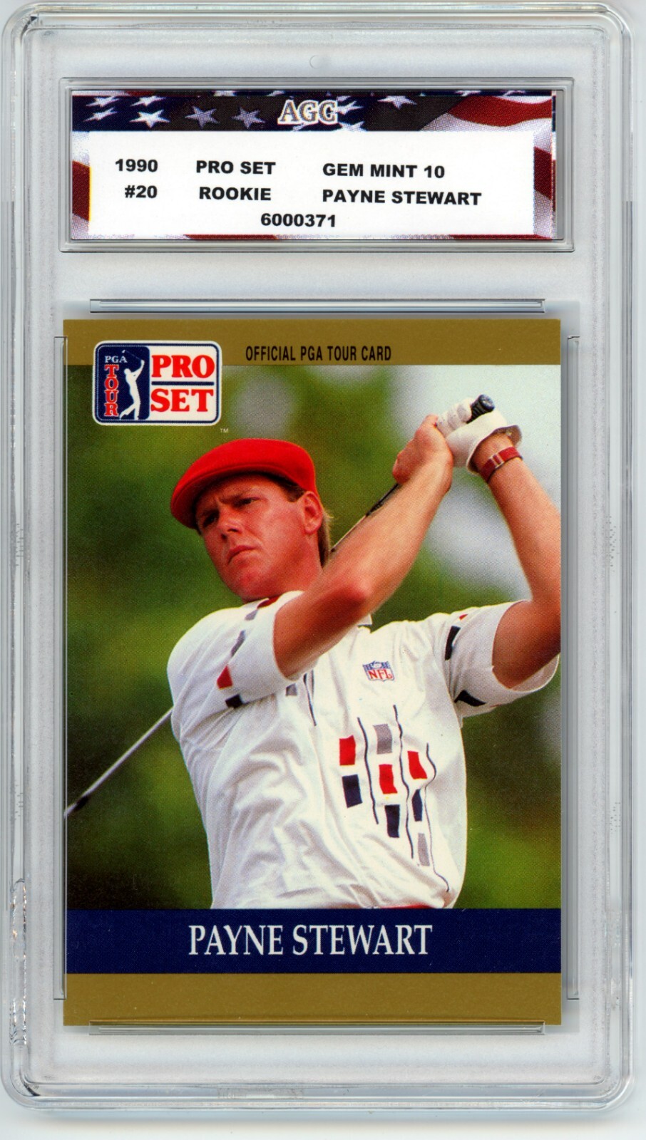 1990 Pro Set #20 Payne Stewart Rookie Card PGA Tour AGC 10 Gem Mint | eBay