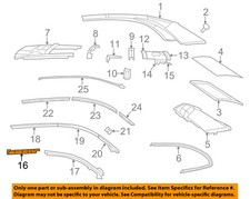 CHRYSLER OEM 11-14 200 Retractable Top-front Weather Strip 68028556AA ...