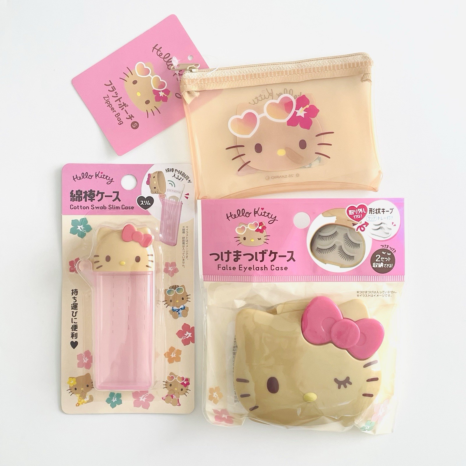 Sanrio Tanned Gal Hello Kitty False eyelashes Case Vertical Case Pouch ...
