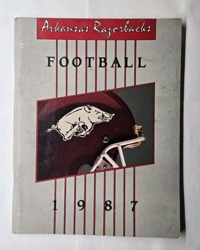 Arkansas Razorbacks 1987 Football Schedule Program Magazine | eBay