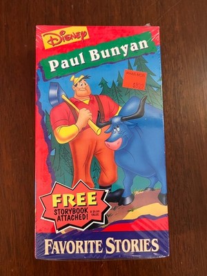 Paul Bunyan Disney Favorite Stories VHS w Storybook 1994 Sealed | eBay