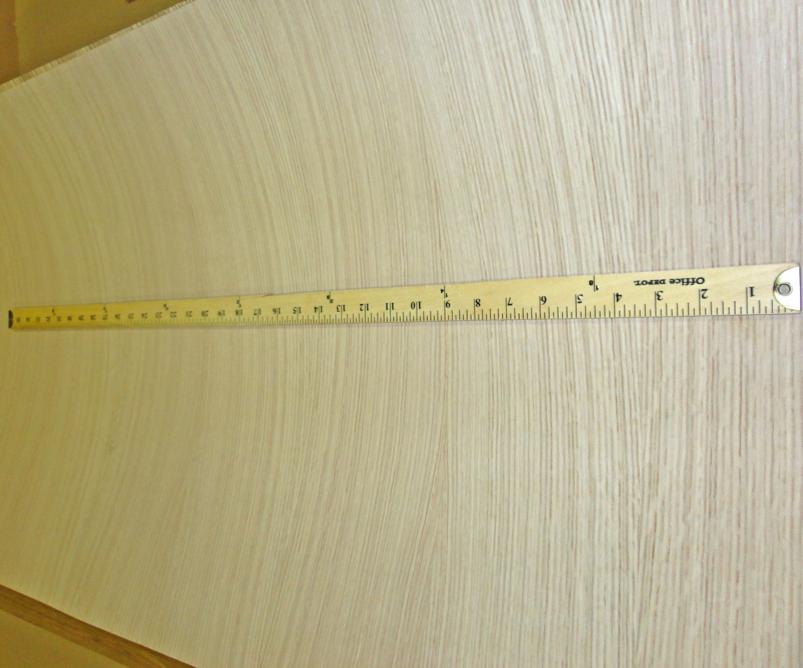 White Oak Flake Tiger Figured wood veneer 48" x 24" on paper backer A ...